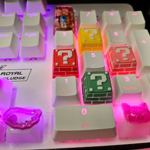 Horror TV Tab Keycap, Artisan Keycaps, Gothic Keycap, Custom Keycap, 3d ...