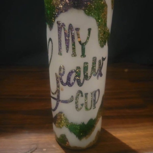 My Geaux Cup Mardi Gras Tumbler - Etsy