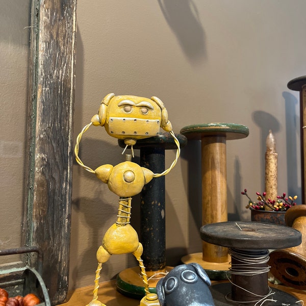 14 Giant Rustic Robot Steampunk Robot Space Robot Old Robot Welded Art ...