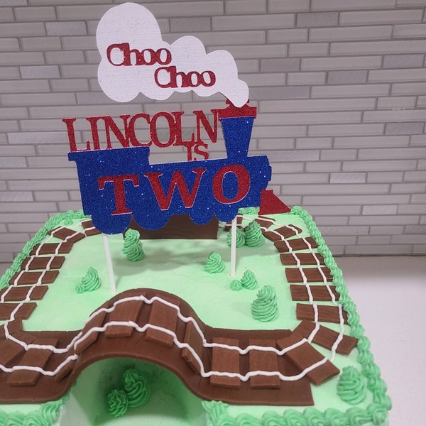 Train Cake Topper,train Birthday,train Birthday Party,choo Choo,train ...