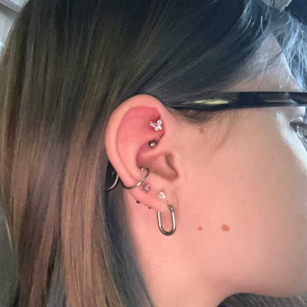 16G Little Vintage Bug Piercing #rook, Curved Barbell Cartilage ...