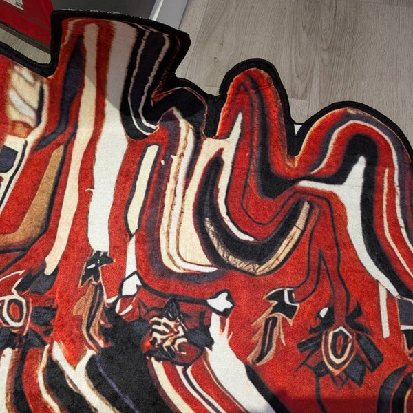 Persian Melting Rug,melting Oriental Design Rug,irregular Shaped Rug ...