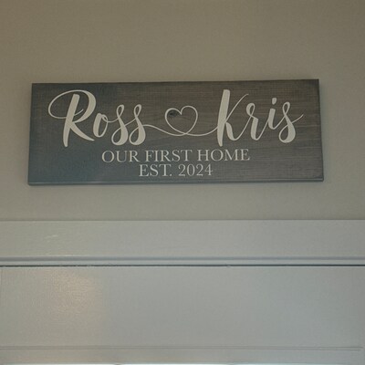 New Home House Warming Real Wood Sign new Home New Chapter New Memories ...