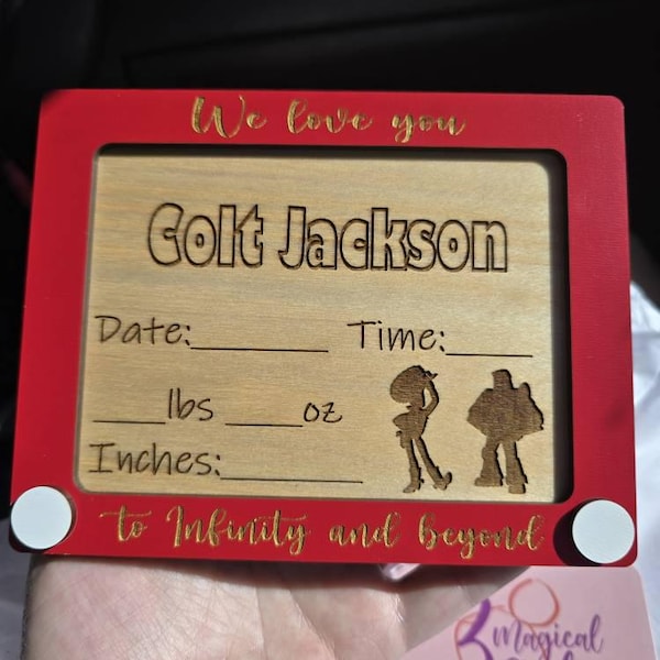 Toy Themed Birth Stat Photo Prop Announcement - Etsy