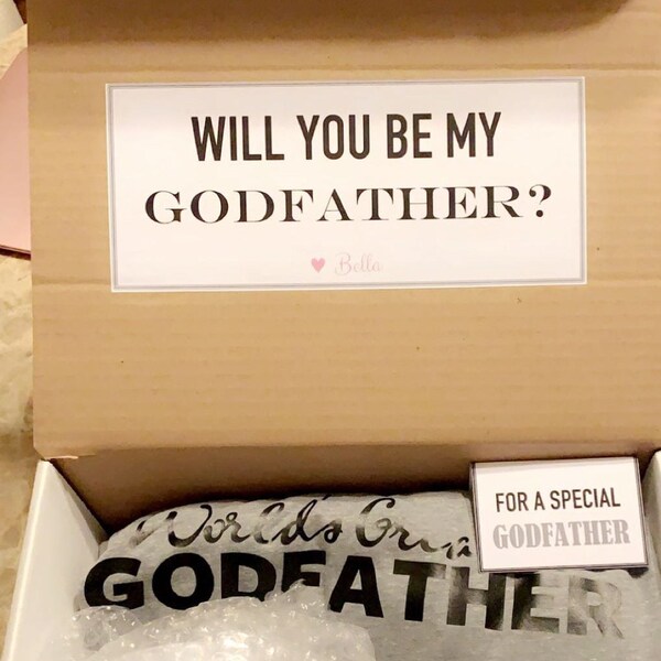 Godfather Box - Personalized Godfather Gift - Will You Be My Godfather ...