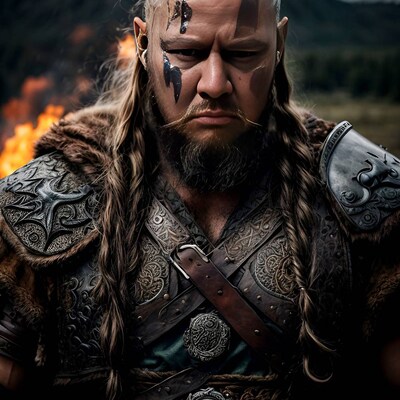 Custom Warrior Realistic Portrait, Personalized Portraits, Custom ...