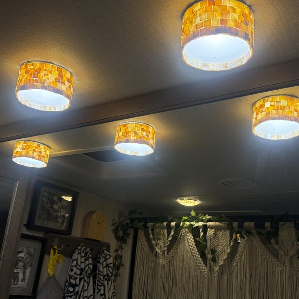 6 Pack- RV Camper Lamp Shade - Dream Lighting 9"x3.8" Oval - Etsy