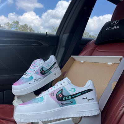 Custom AF1 Sneakers, Custom Air Force 1 Shoes,handmade ,cyberpunk ...
