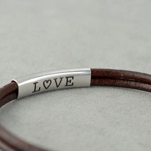 Matching Couples Bracelets Set Custom Engraved Hidden Message | Etsy