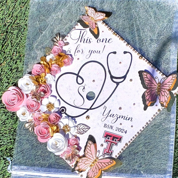Blank Graduation Cap Topper SVG, Graduation Cap Topper Template SVG ...