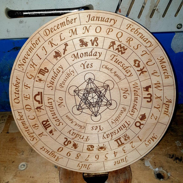Wooden Pendulum Spiritual Dowsing Board Laser Engraved - Etsy Canada