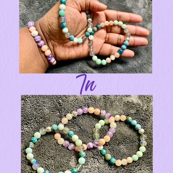 Serenity Bracelet, Calming, Positive Energy Bracelet, Mental Health ...