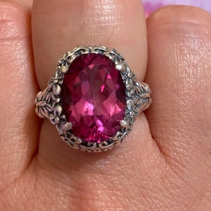 White Inset Stone Ring/ Sterling Silver/ Embellished Gem & CZ | Etsy