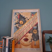 The Cat in the Hat by Dr.seuss, Printable Book Cover, Literary Poster ...