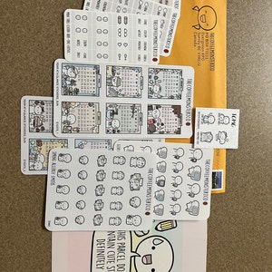Computer Emotis Hand Drawn Emoti Stickers for Your Planner - Etsy Canada