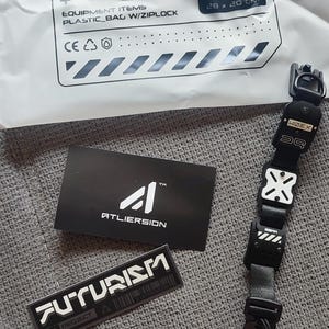 Armored Neck Cover Collar Futuristic Tactical Techwear Mecha ARMOR-X06N ...