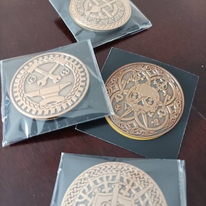 DND PALADIN COIN Large Dungeons and Dragons Charachter Coin - Etsy