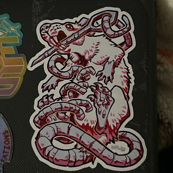 Pun Rats Sticker Sheet 9 Stickers Vinyl Rat Joke Funny Animal Mice ...