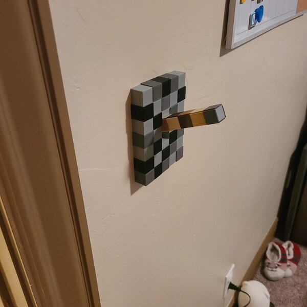 Lever Light Switch Minecraft Style - for Boys or Girls Bedroom Bathroom ...