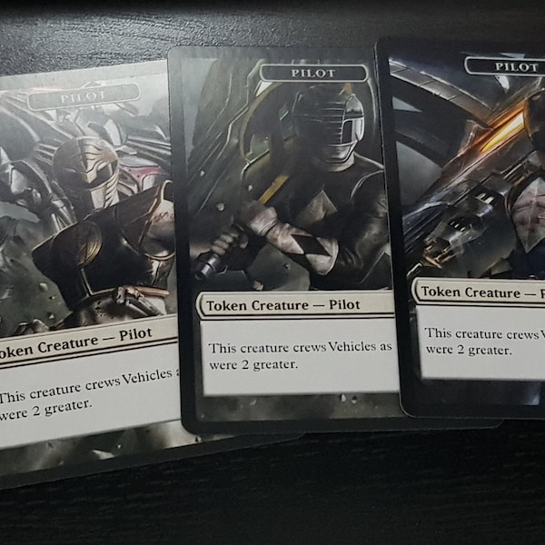 Mtg Pilot 1/1 and Mechtitan 10/10 Token Alternative Art - EDH ...