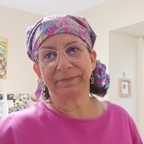 Tie Dye Head Wrap Cotton Bandana Hear Cover Pre Tied Tichel Chemo Cap ...