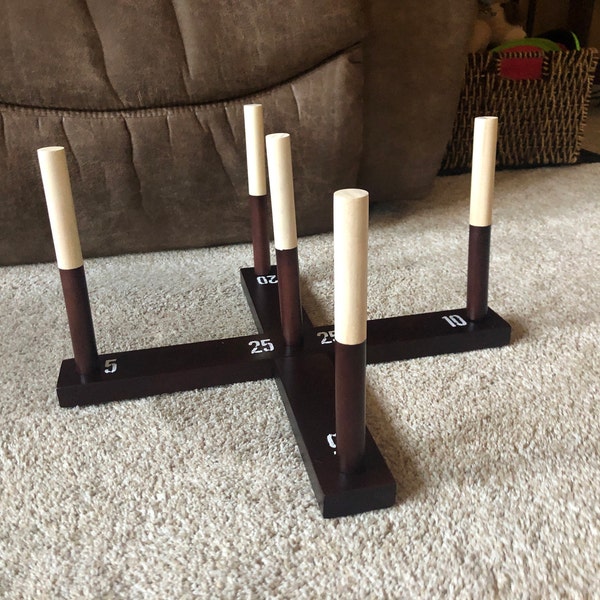 Premium Rustic Ring Toss Outdoor Game (all Weather) - 15+ Games ...