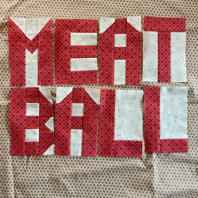 Alphabet Quilt Block Pattern, ABC, 5 Blocks, Personalized Quilt, Name ...