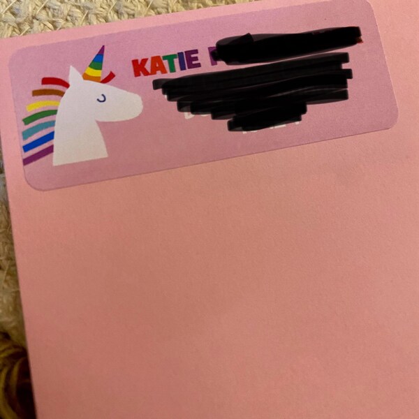 Preppy Waterproof Labels, Name Labels for School, Pink Floral ...