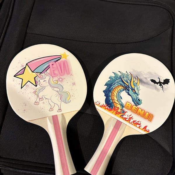 Infusion Custom Photo or Logo Ping Pong Paddle, Premium 5 Ply Direct ...