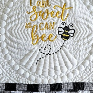 Sweet as Can Bee Embroidery Design - Etsy