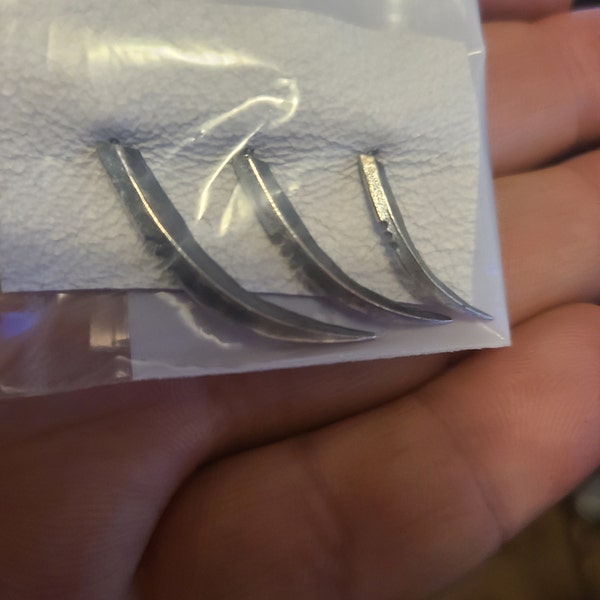 TRIS: Scythe Statement Earrings, Set of 3, Sterling Silver - Joanna ...