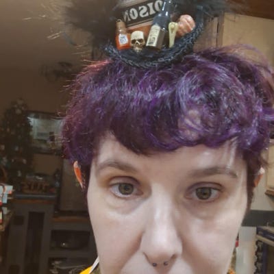 Mini Bowler Hat, Steampunk Bowler Hat, Silver Cog and Gear Bowler, Mini ...