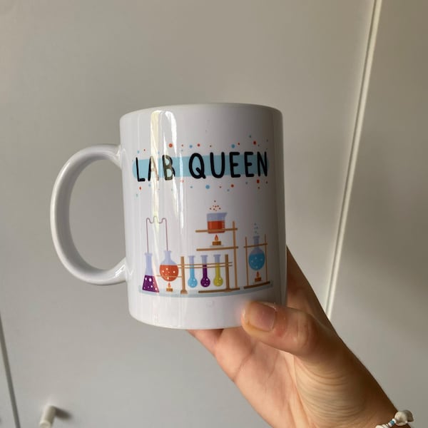 Lab Queen - Laboratory Technician, Chemistry Gift Mug - Etsy UK