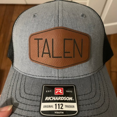 Kids Leather Patch Hat,youth Custom Leather Patch Hats, Logo Hats ...