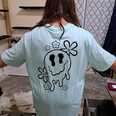 Drippy Smiley SVG PNG L Smiley Face Svg Png L Hippie Svg File L Trendy ...