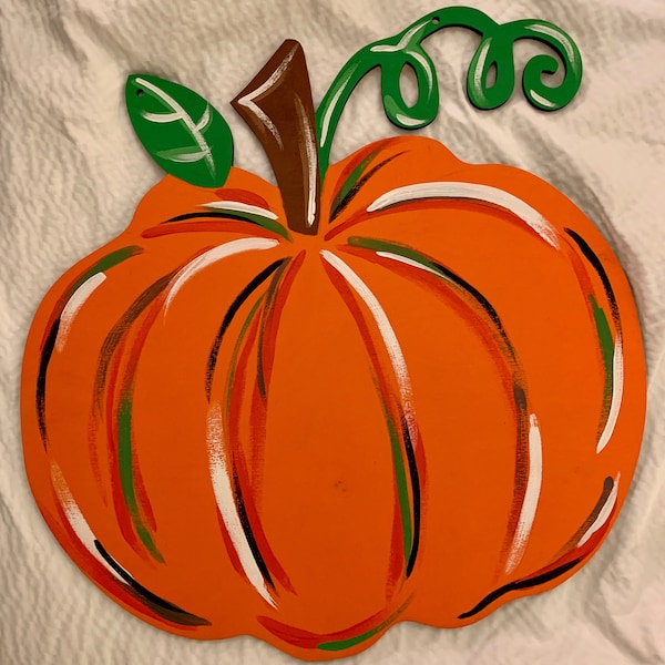 Pumpkin - 010102- Unfinished Wood Laser Cutout, Wreath Accent, Door ...