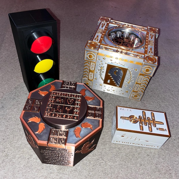 One of a Kind Cryptex Cylinder Puzzle Box - STL Files and Assembly ...
