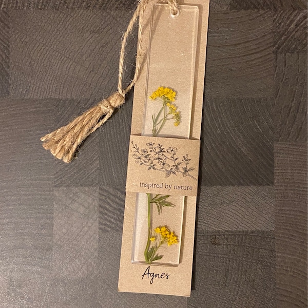 Personalized Resin Bookmark. Forget-me-not Flowers. Graduation Gifts ...