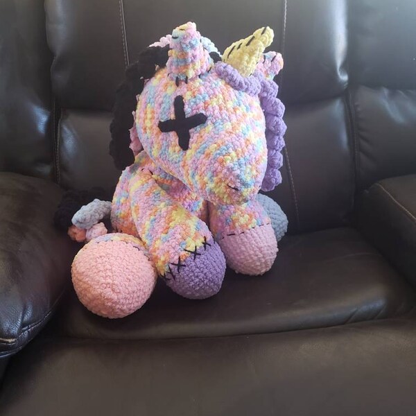 Murphy the Crochet Whale Plushie: Handmade Acrylic Yarn Stuffed Animal ...