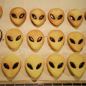 Alien and UFO Cookie Cutters Biscuit Dough Cutter Spaceship Space ...
