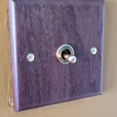 Wooden Toggle Light Switch for Home or Office Lighting - Etsy