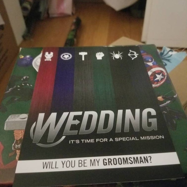 Avengers Marvel Groomsmen Usher Best Man Proposal - Etsy
