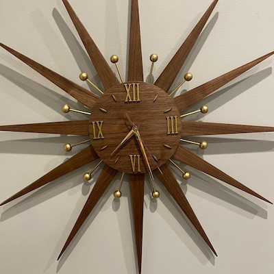 17 Wall Clock Large Wall Clock, Home Decor, Wooden Clock, Modern Wall ...