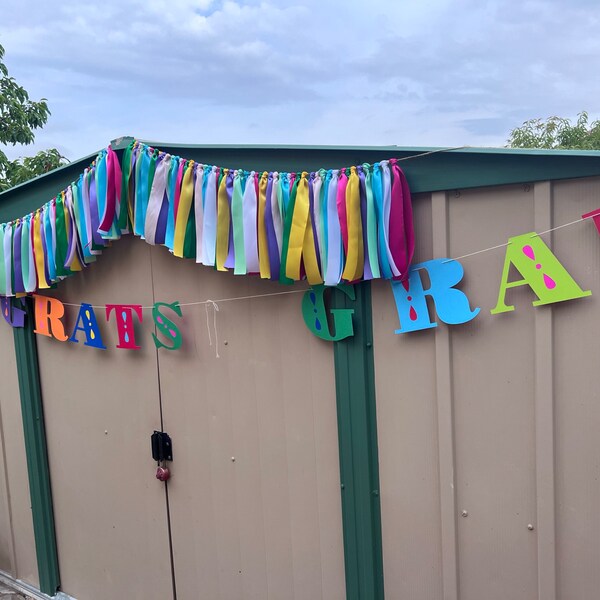 Congrats Grad Fiesta Banner, Fiesta Party Banner, Party Banner ...