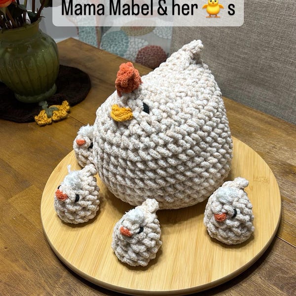 Mama and Mini Mabel Chicken™ CROCHET PATTERN - Etsy