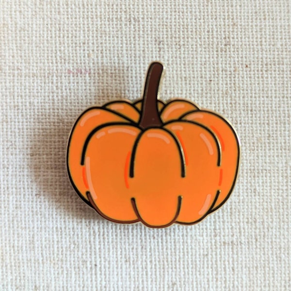 Hard Enamel Pumpkin Pin, Fall Colors - Etsy