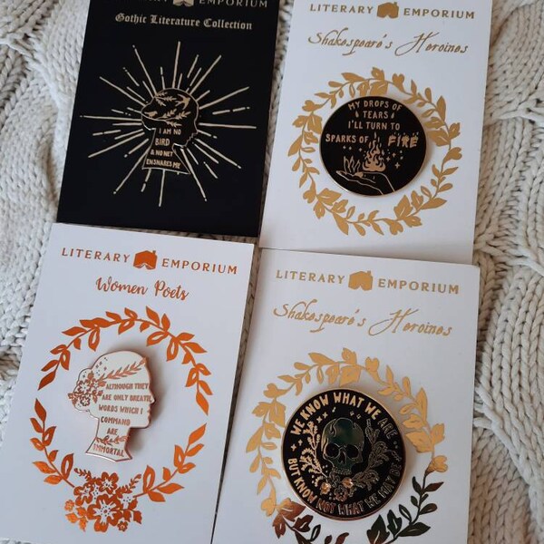 Sappho Enamel Pin - Women Poets Pin Collection -book Lover - Feminist ...