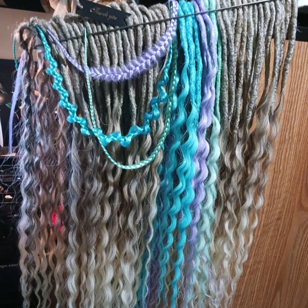 Curly Dreads Crochet Double Ended Dreads Extensions Blonde Dreads Brown ...