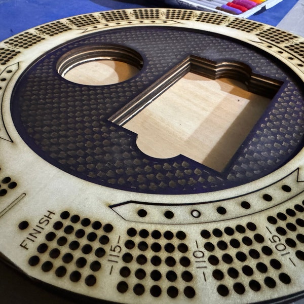 Cribbage Board, With Storage, Round, SVG, Laser Cutting File - Etsy