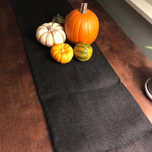 Black Burlap Table Runner Burlap Runnerrustic Wedding - Etsy